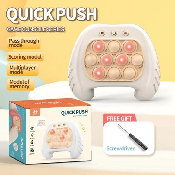 Quick Push | Toys | New Quick Push Puzzle Speed Bubble Pop Light Up Fidget Toy Handheld Game ...